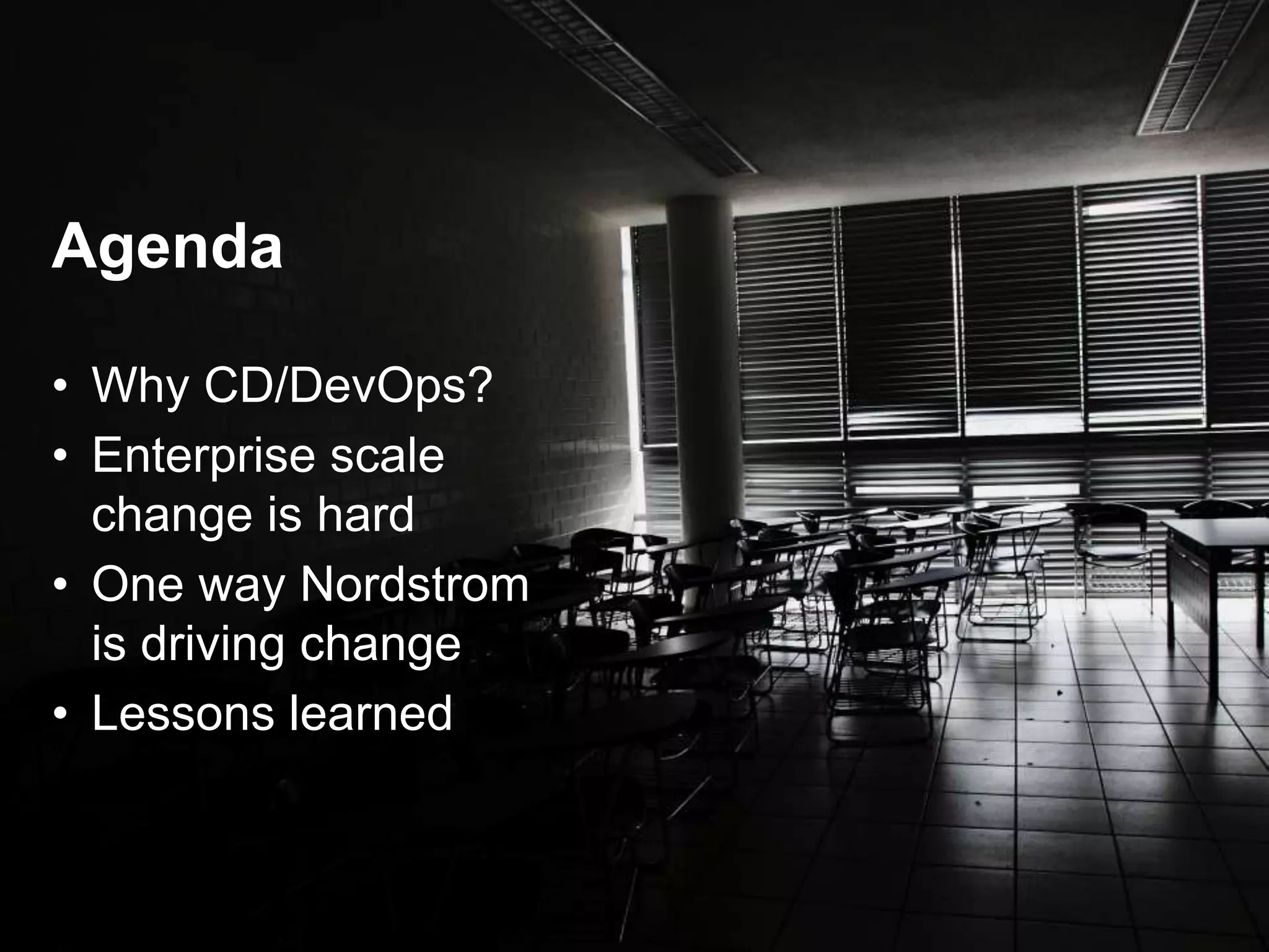 Nordstrom DevOps rollercoaster - Gartner DataCenter conf | PPT