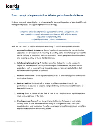 Optimize Costs & Deliver Value through Enterprise Contract Management ...