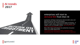 Gartner artificial intelligence 2017 trends | PPT