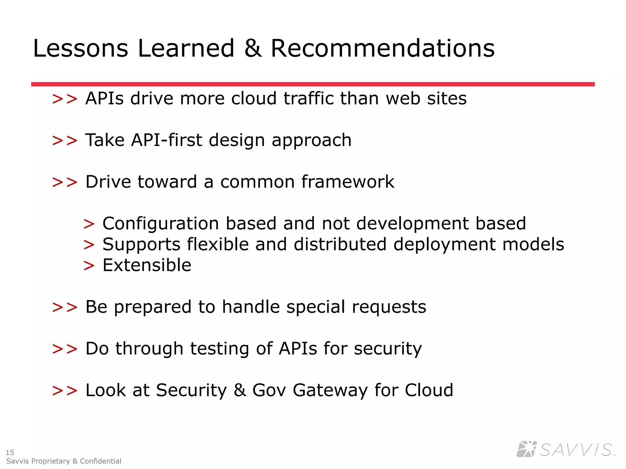 Gartner Catalyst Savvis Cloud API Case Study | PPT