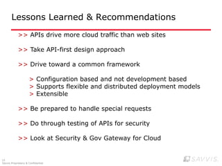 Gartner Catalyst Savvis Cloud API Case Study | PPT