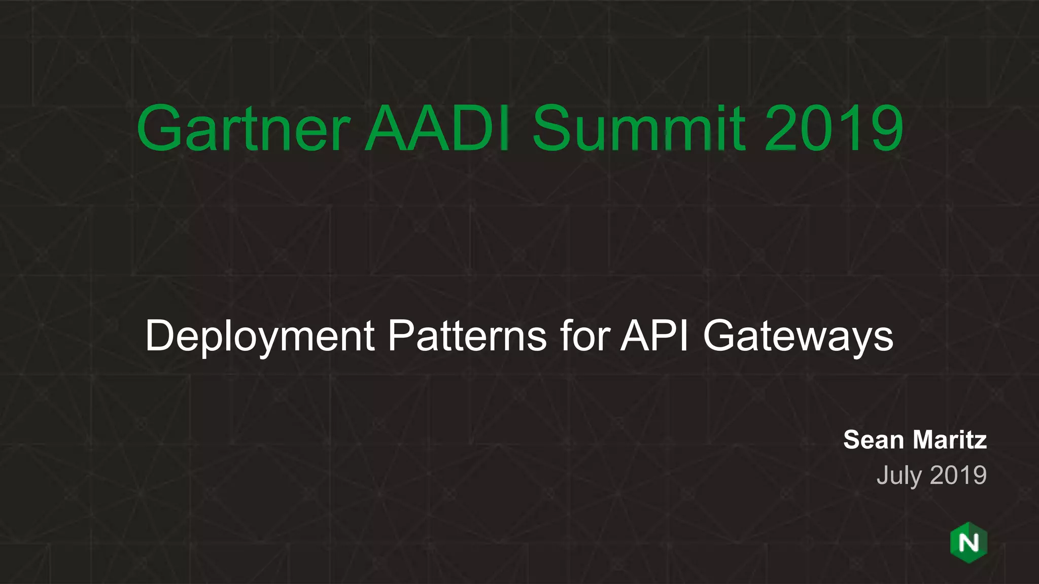Deployment Patterns for API gateways | PPT