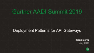 Deployment Patterns for API gateways | PPTX