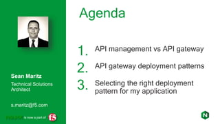 Deployment Patterns for API gateways | PPTX