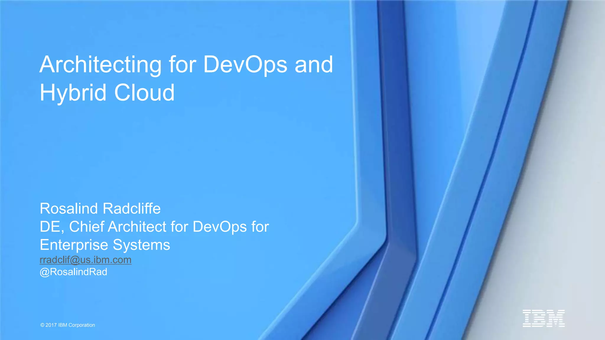 Gartner EA Architecting for DevOps and Hybrid Cloud | PPT