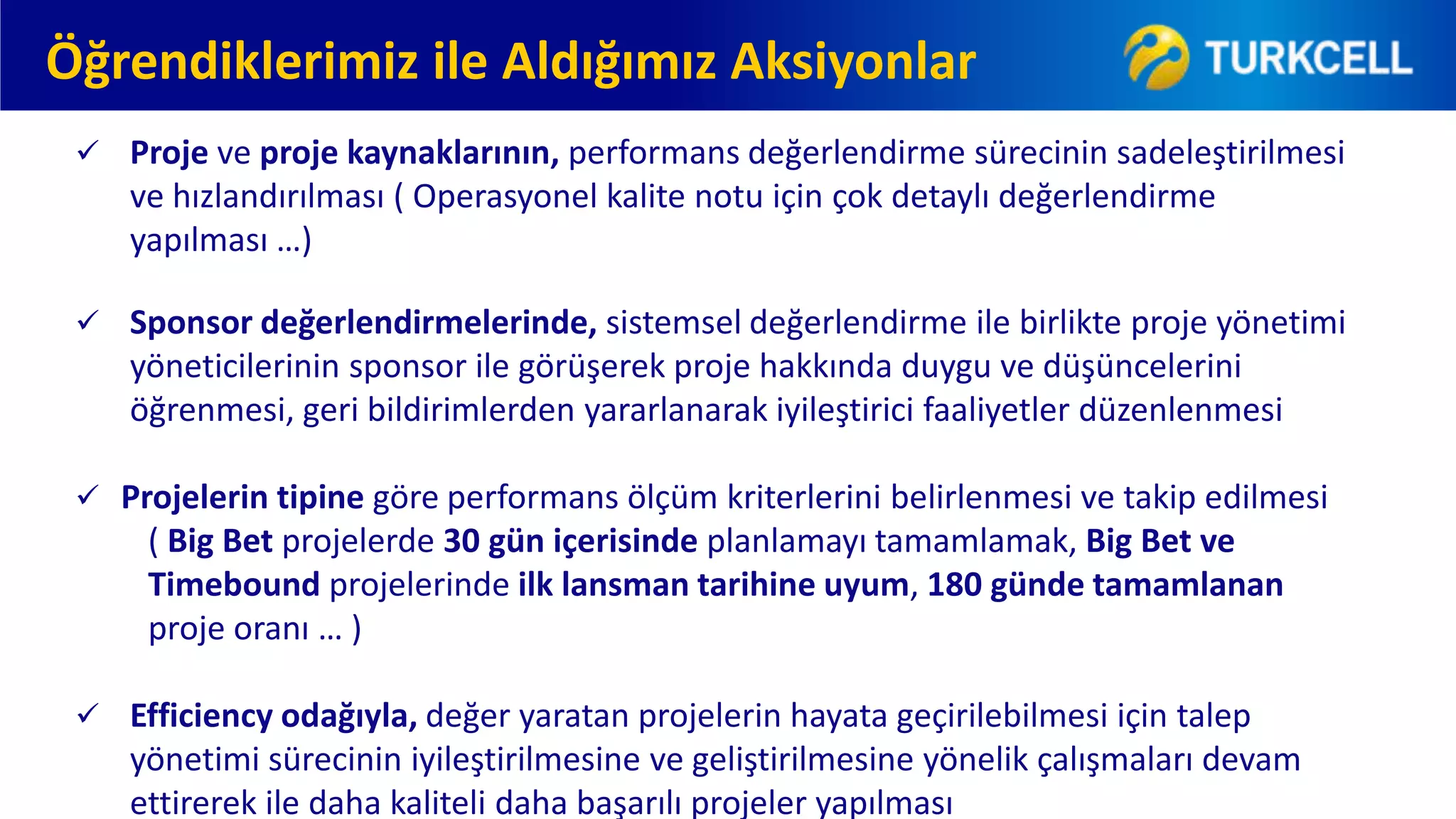 Gartner EEE - PMO Buluşması: Turkcell Sunumu | PPTX
