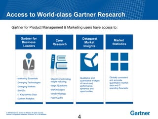 Gartner For Product Management And Marketing | PPT
