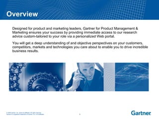 Gartner for Product Management and Marketing Clients | PPT