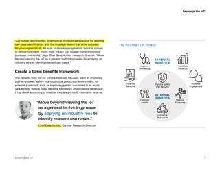 Implementing IOT - A Road Map | PPT