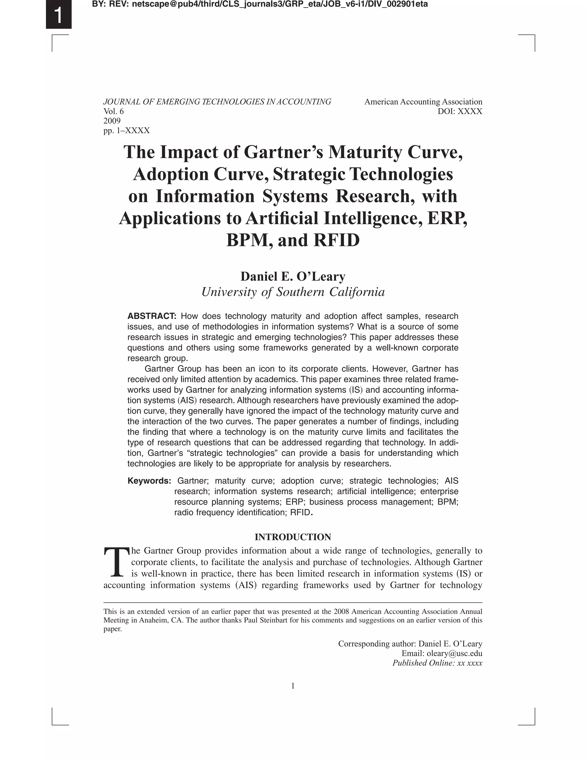 Gartner maturity and adoption 1 | PDF