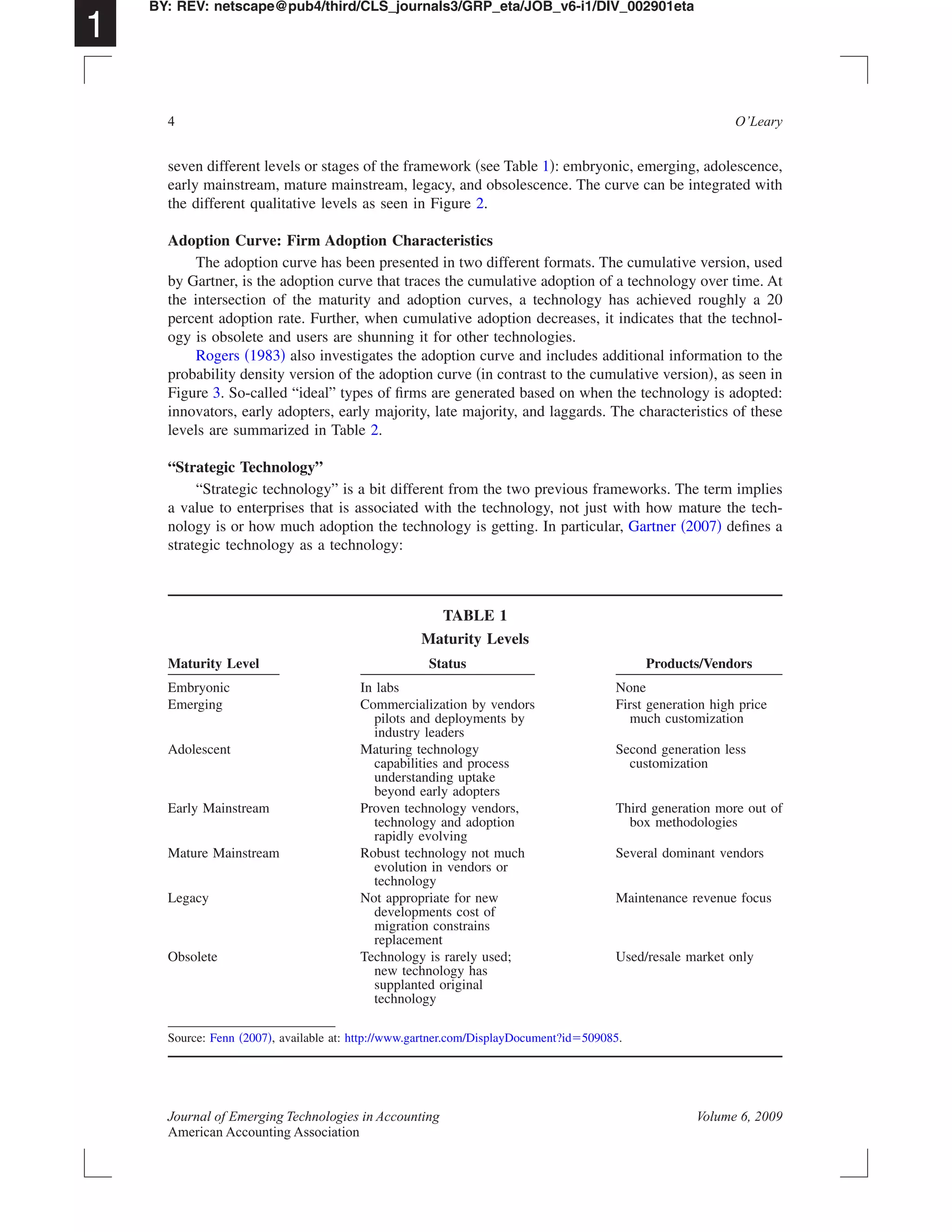 Gartner maturity and adoption 1 | PDF