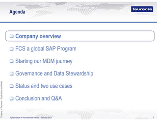 Driving multidomain MDM simultaneously to ERP harmonization at Faurecia | PDF