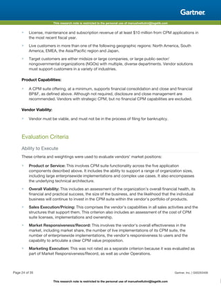 Gartner Magic Quadrant for Corporate Performance Management Suites | PDF
