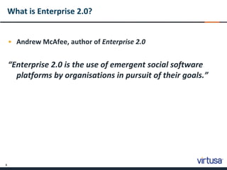 Gartner PCC - Enterprise 2.0 Does the journey or destination provide ...