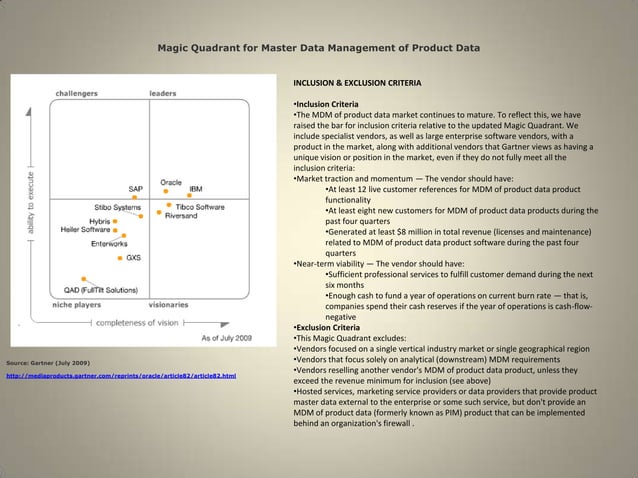 Gartner Quadrants 2008 | PPTX