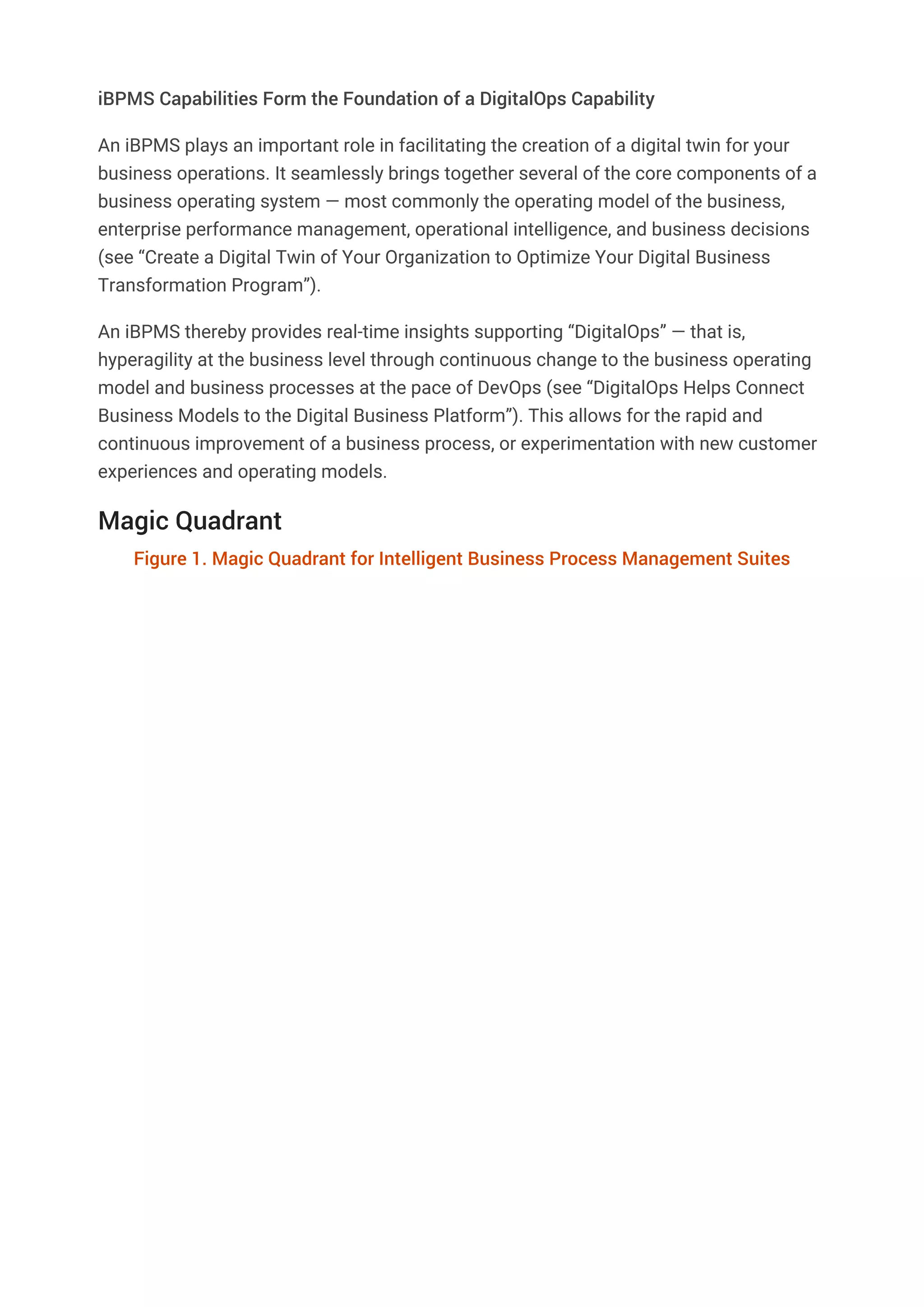 Gartner report on business process modeling | PDF | Business | Business ...