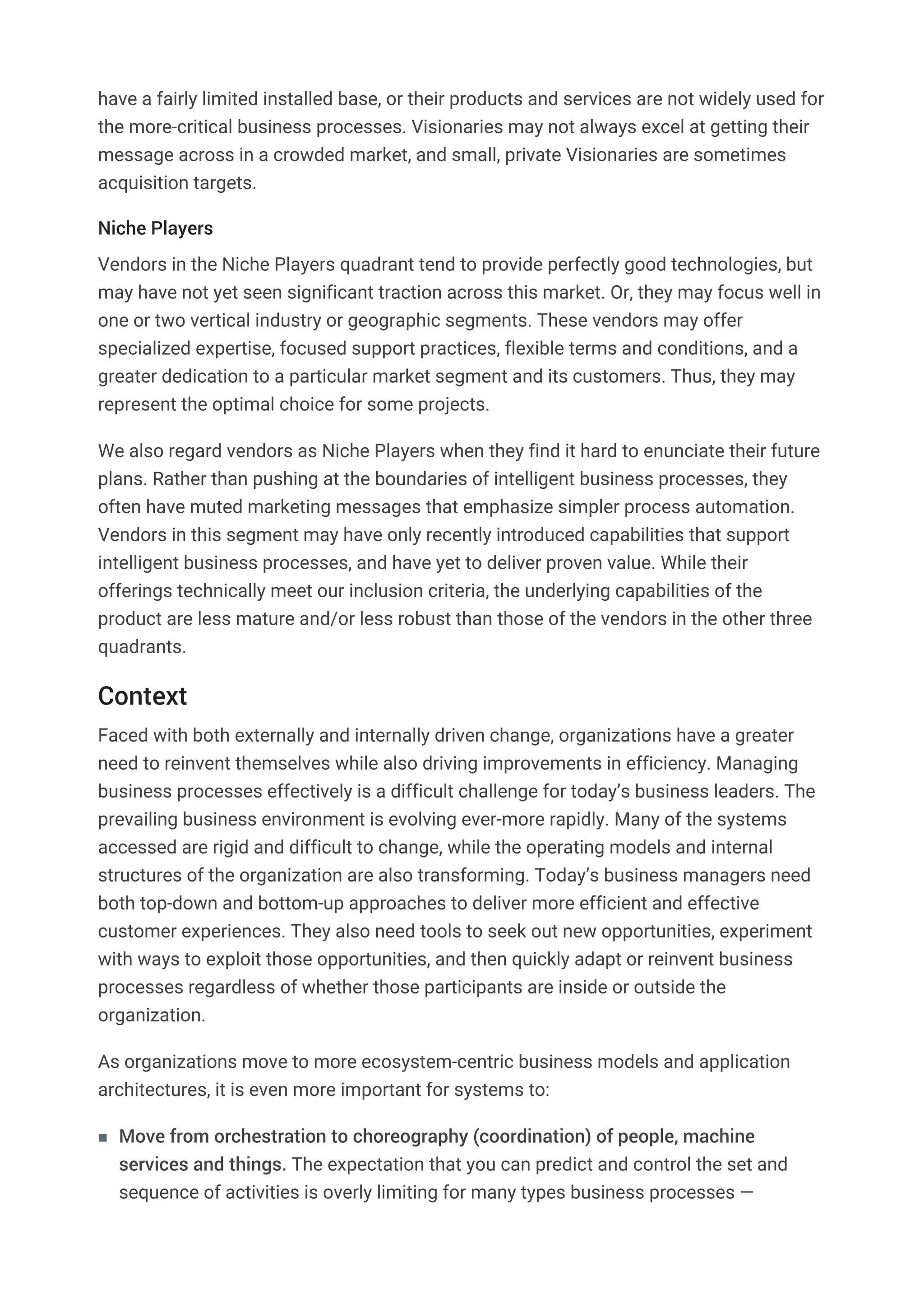 Gartner report on business process modeling | PDF | Business | Business ...