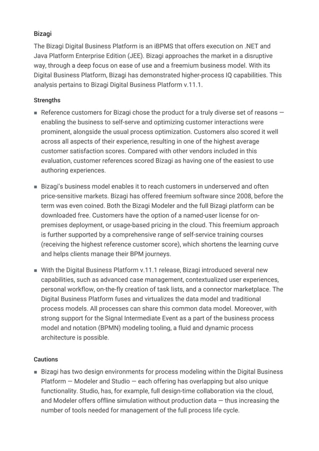 Gartner report on business process modeling | PDF | Business | Business ...