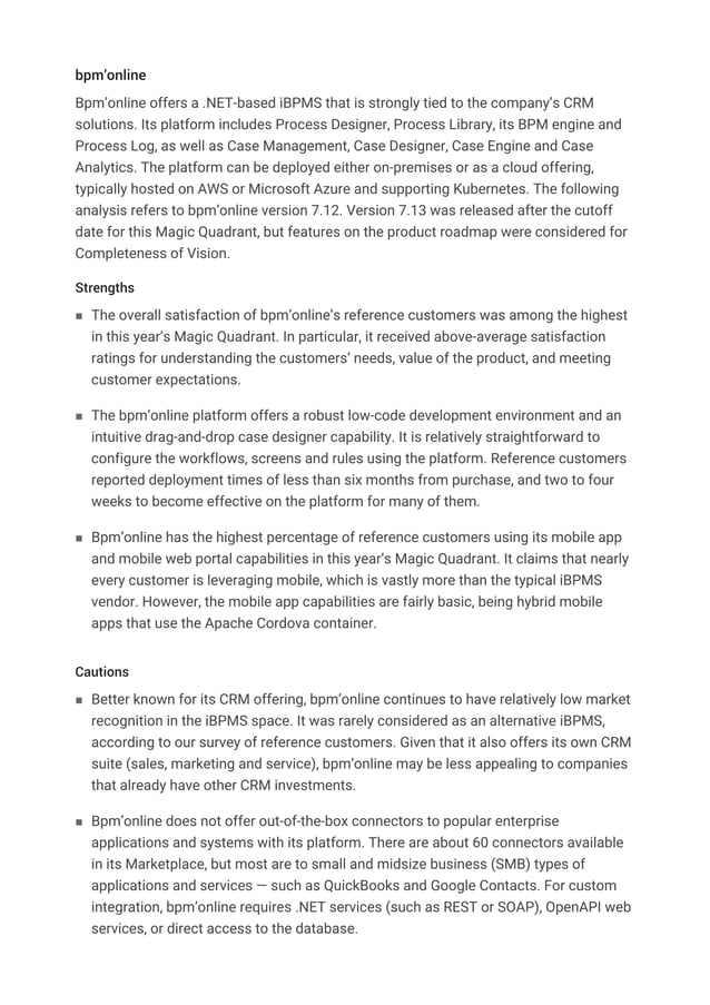 Gartner report on business process modeling | PDF | Business | Business ...
