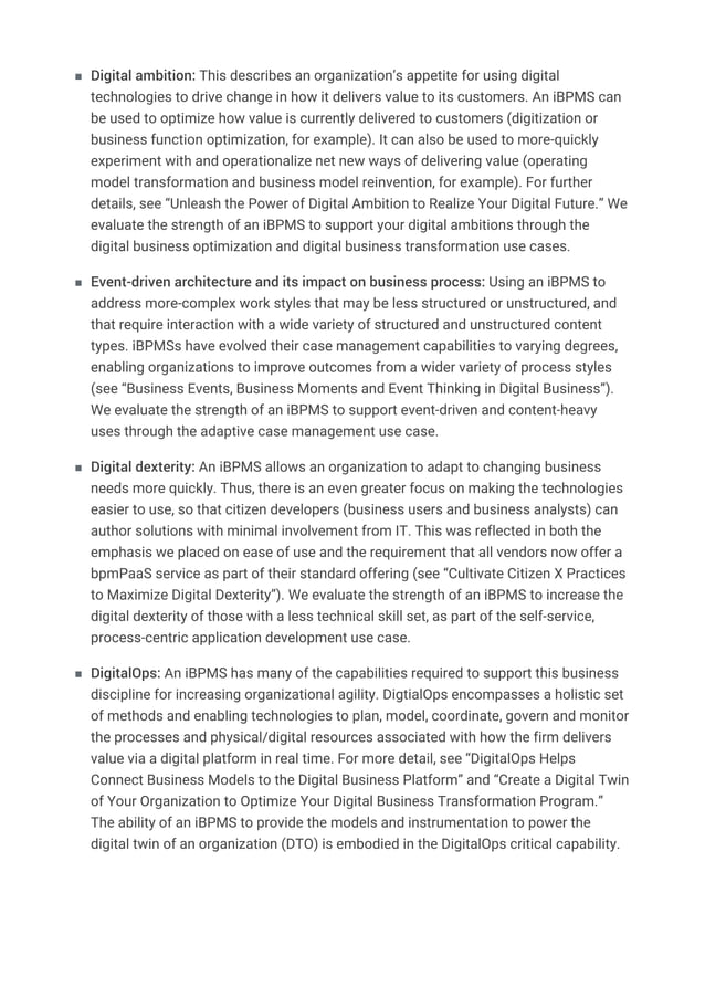 Gartner report on business process modeling | PDF | Business | Business ...