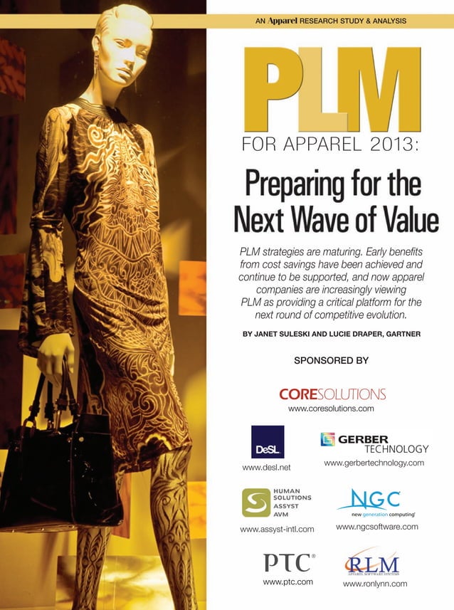 Gartner's new report, PLM for Apparel 2013: Preparing for the Next Wave ...