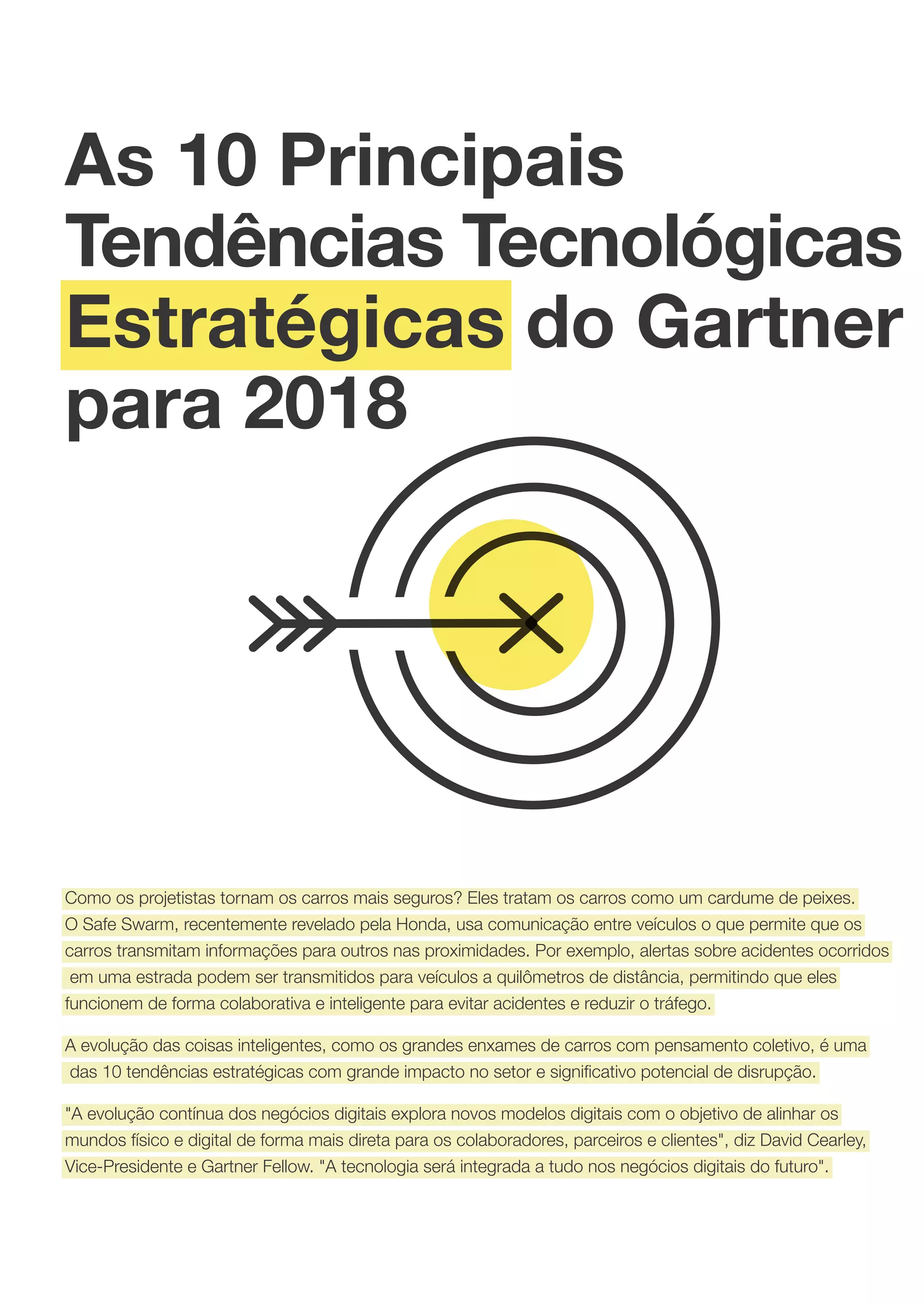 Gartners Top 10 Strategic Technology Trends For 2018 Brazil V2 Pdf