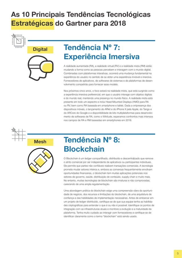 Gartners Top 10 Strategic Technology Trends For 2018 Brazil V2 Pdf