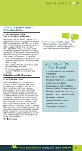 Gartner summit 2009 wireless_mobile_brochure | PDF