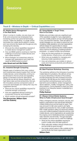 Gartner summit 2009 wireless_mobile_brochure | PDF