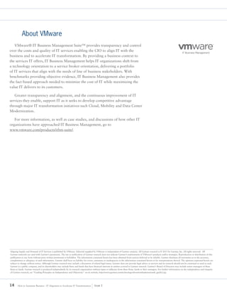 Gartner Report: Aligning Supply and Demand for IT Services | PDF