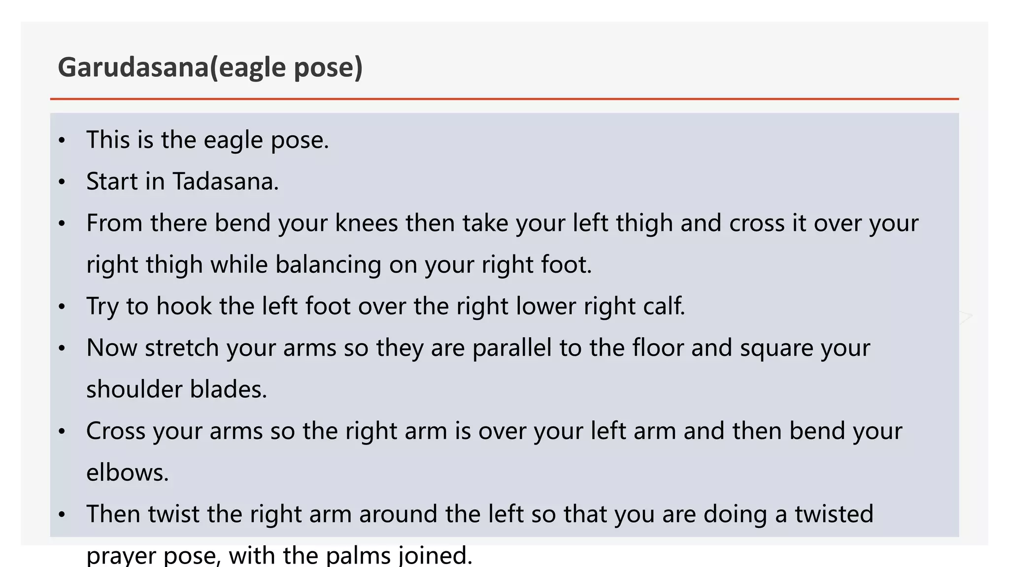 Garudasana(eagle pose) | PPTX