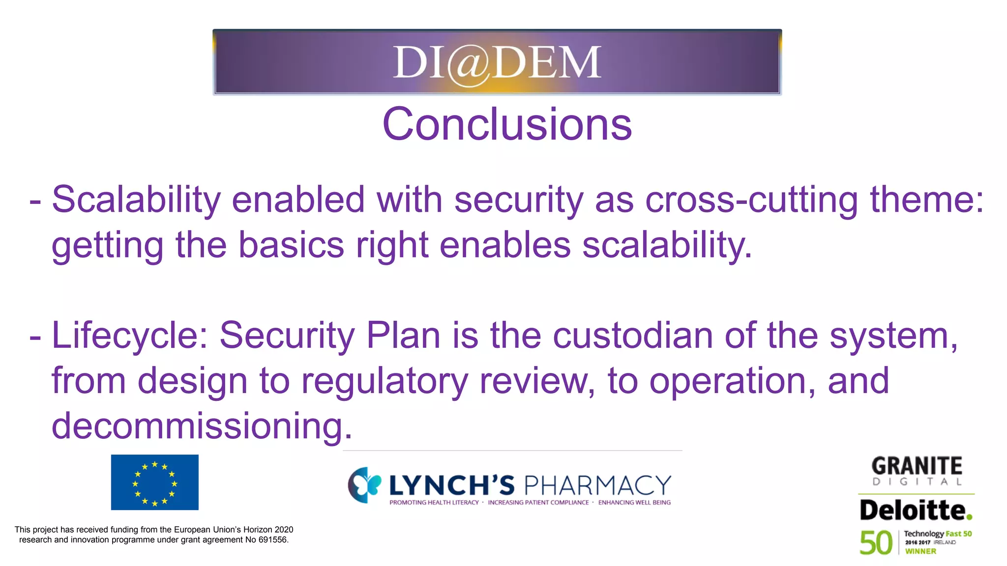 Integrated security plan for medical device software: scalability and ...
