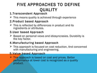 Product Quality | PPT