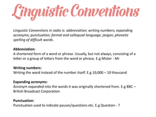 Gary assignment 1 scriptwriting for radio | PPTX
