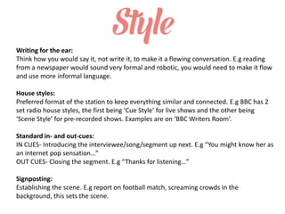 Gary assignment 1 scriptwriting for radio | PPTX