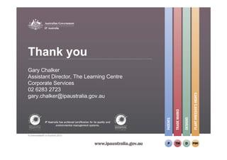 Gary chalker presentation | PPT