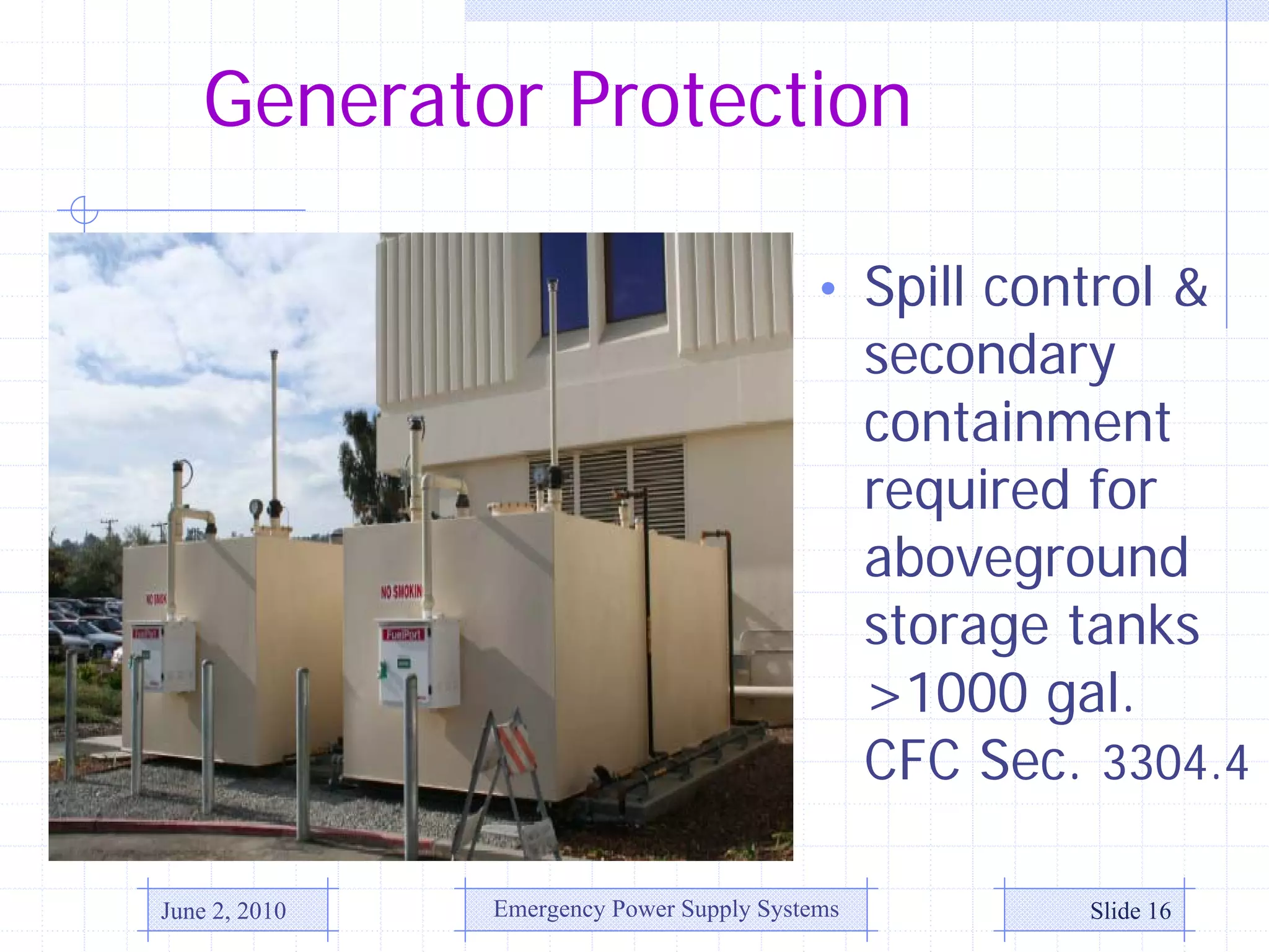 oshpd emergency power supply systems | PDF