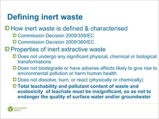Complying with mining waste directive - Gary Edwards | PPT