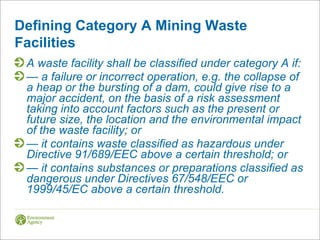 Complying with mining waste directive - Gary Edwards | PPT