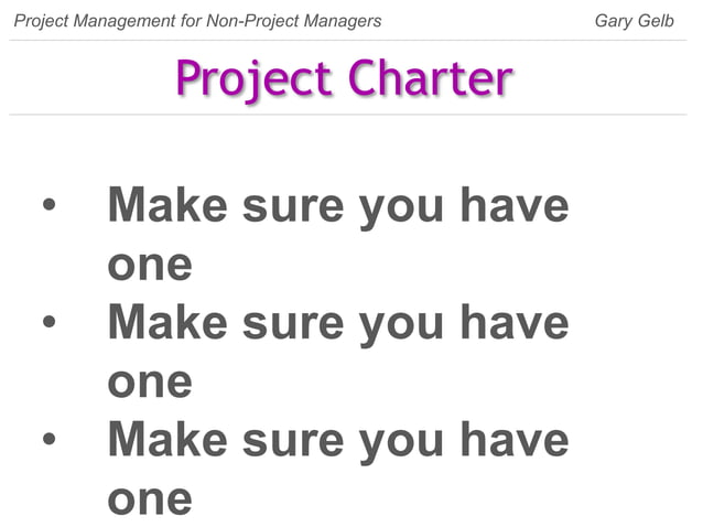 Project Management for the Non-Project Manager | PPTX | Business ...