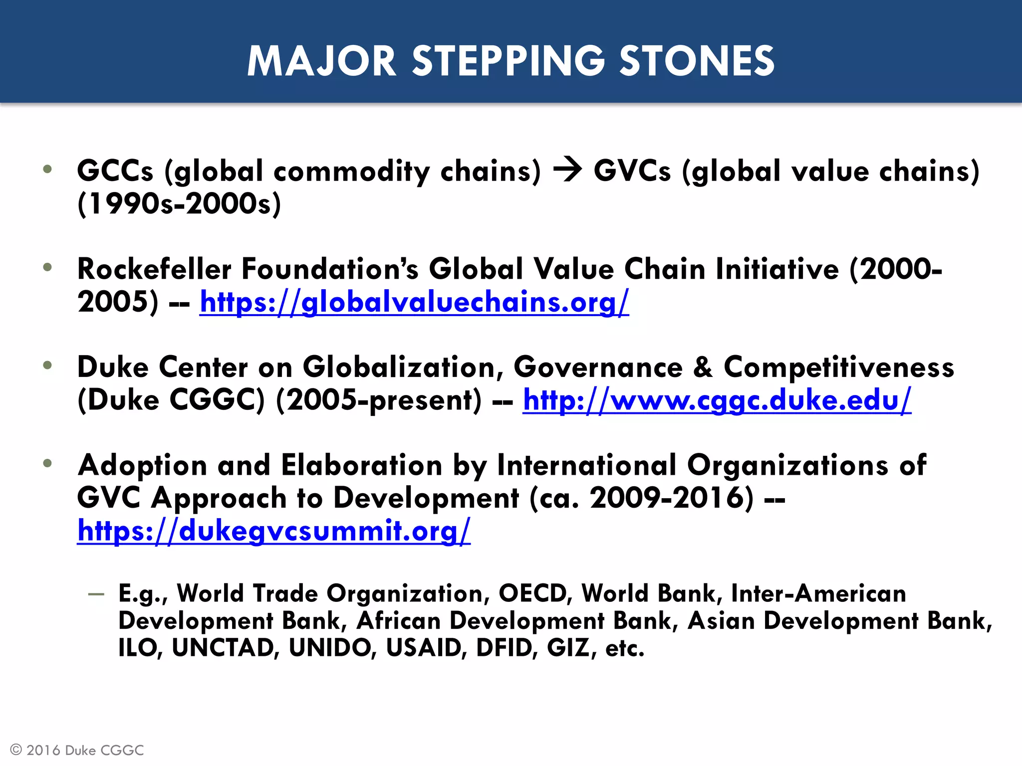 Global Value Chains and Development - Concepts and Methodologies | PDF