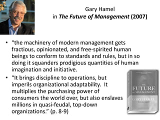 Gary Hamel and Building Lasallian Work Community | PPTX