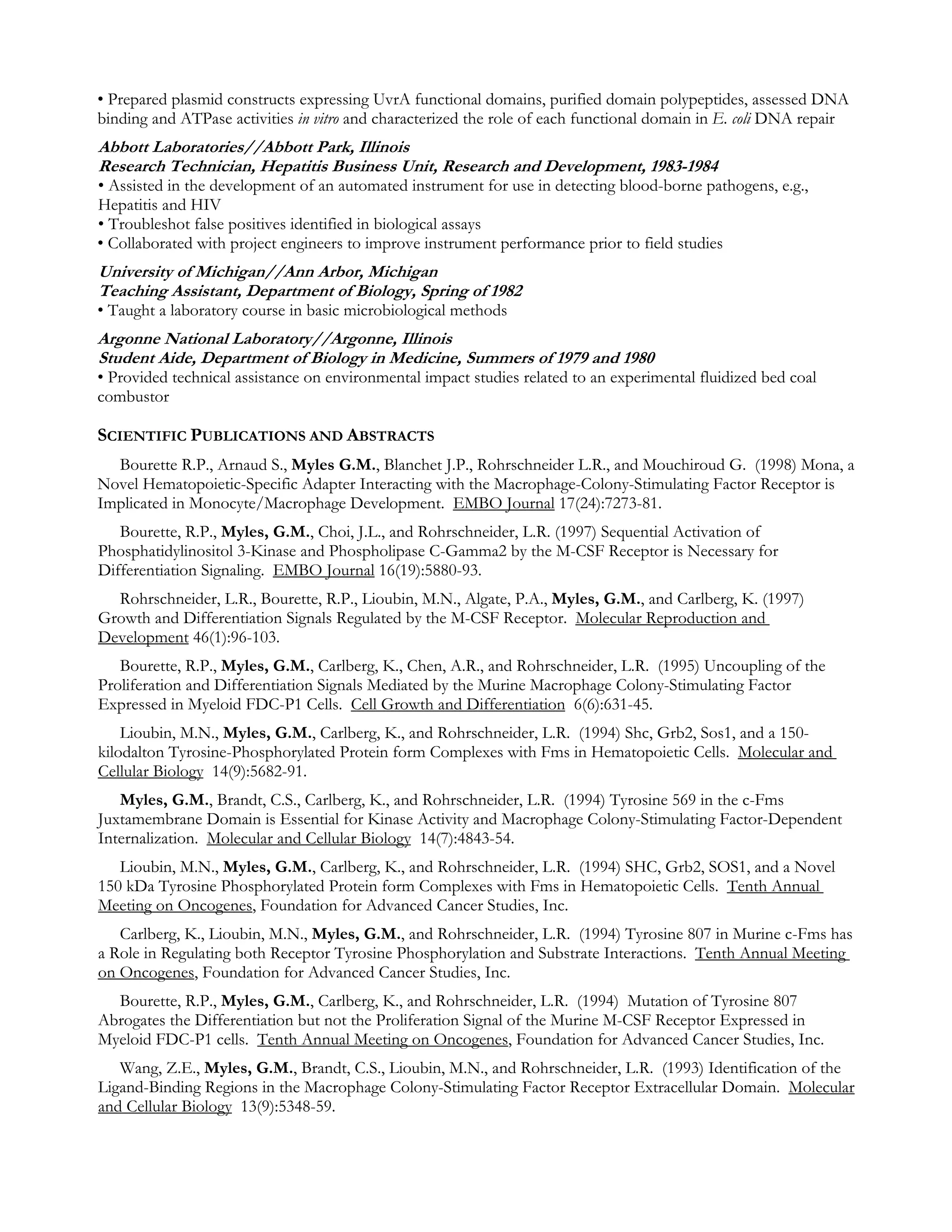Gary M. Myles, J.D., Ph.D. -- Biotechnology, Life Sciences, and ...