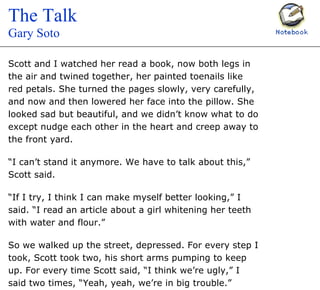 Gary soto, the talk | PDF