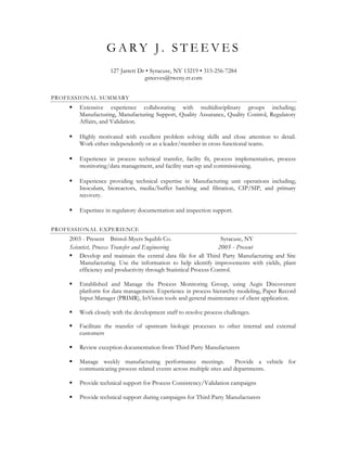 Gary Steeves Resume | PDF