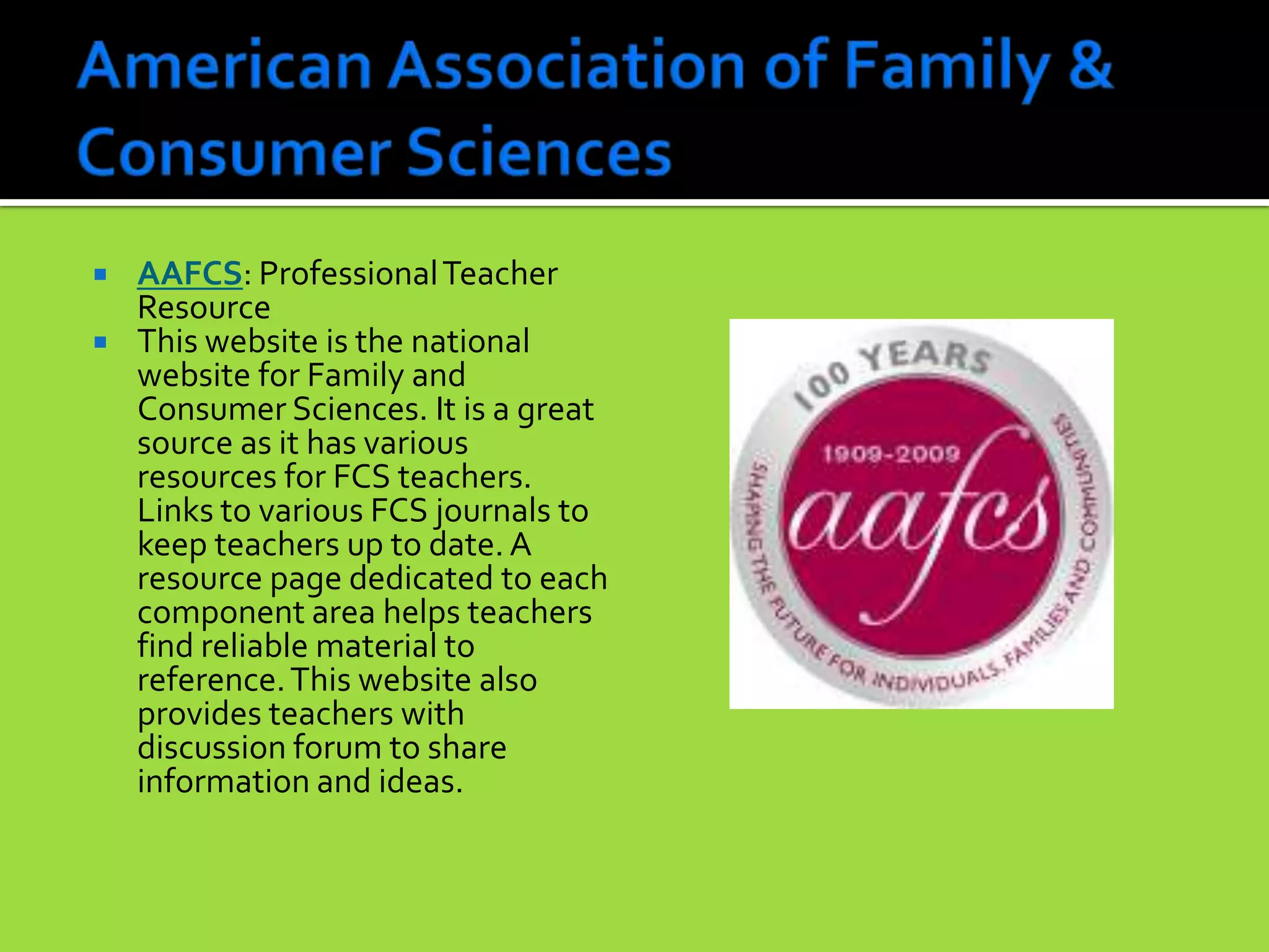 FCS PFD resources | PPTX