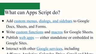 Mastering Google Apps Script: Automate and Customize Google Workspace ...