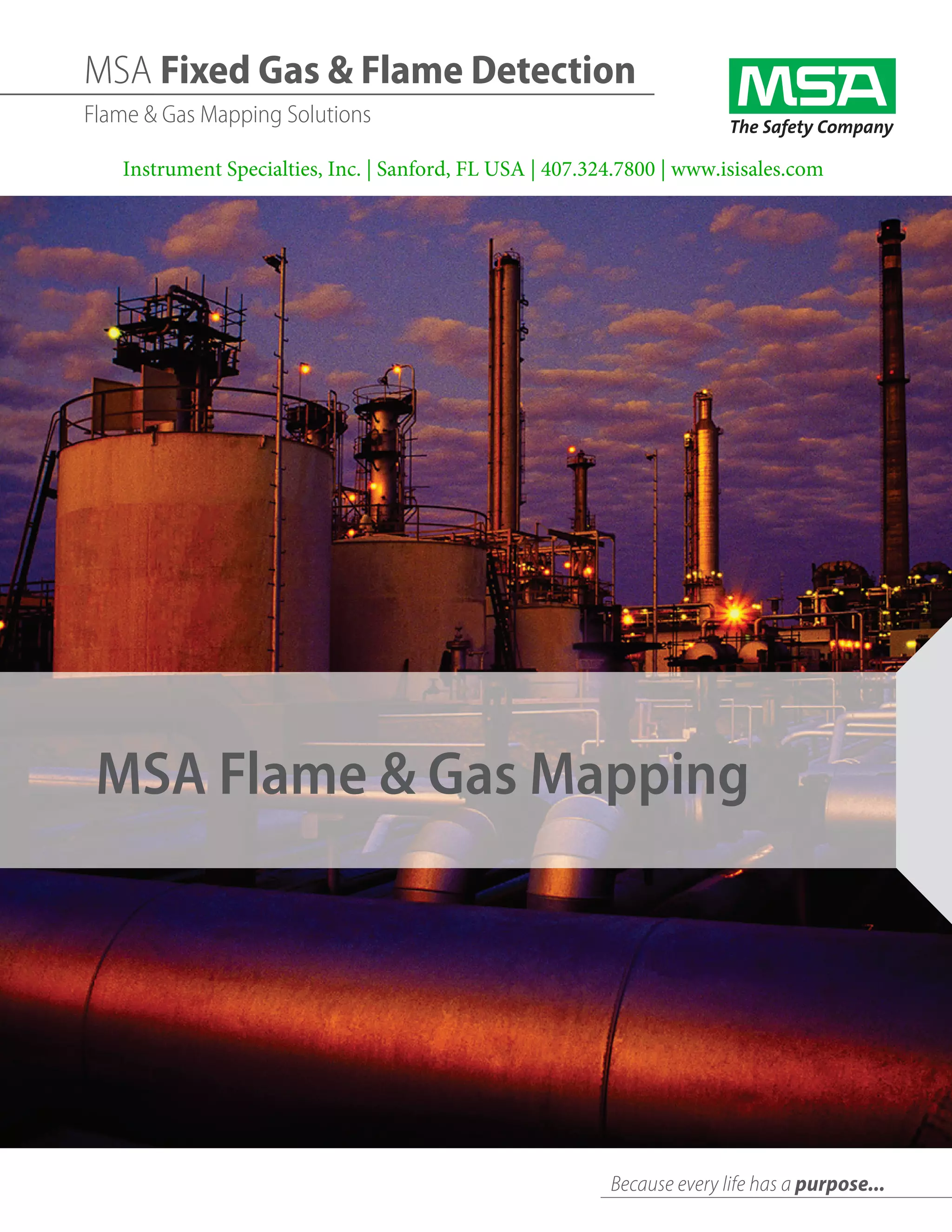 Gas and Flame Detector Mapping | PDF