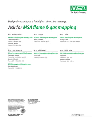 Gas and Flame Detector Mapping | PDF