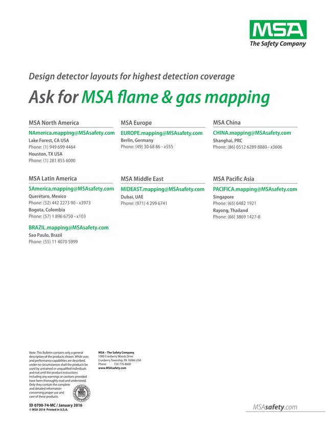 Gas and Flame Detector Mapping | PDF | Geography | Science